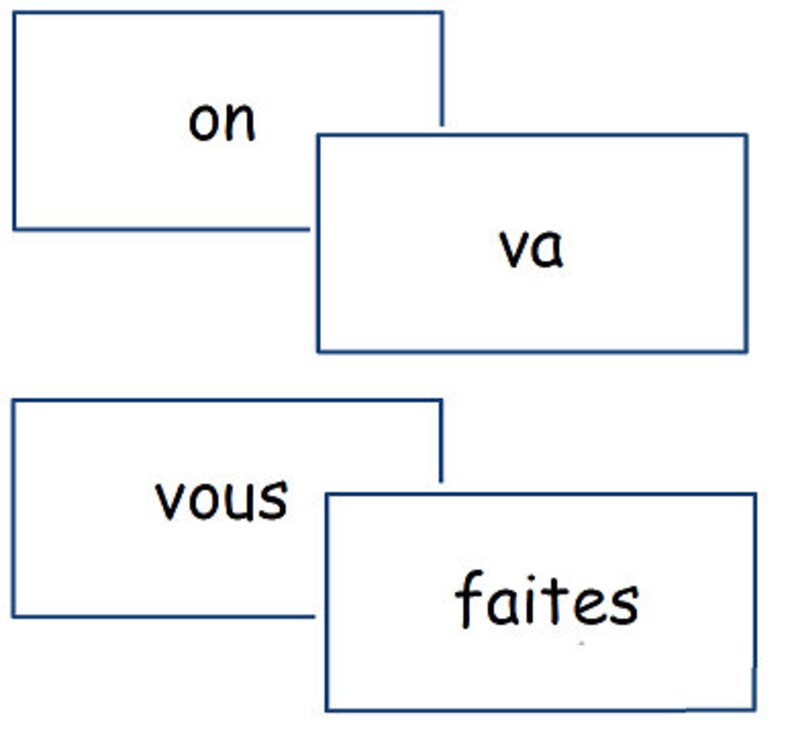 French Irregular Verbs Audio Lessons & Posters, French Learning Cards ...