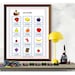 FRENCH KIDS LEARNING Fruit Words School Poster/language Teacher ...