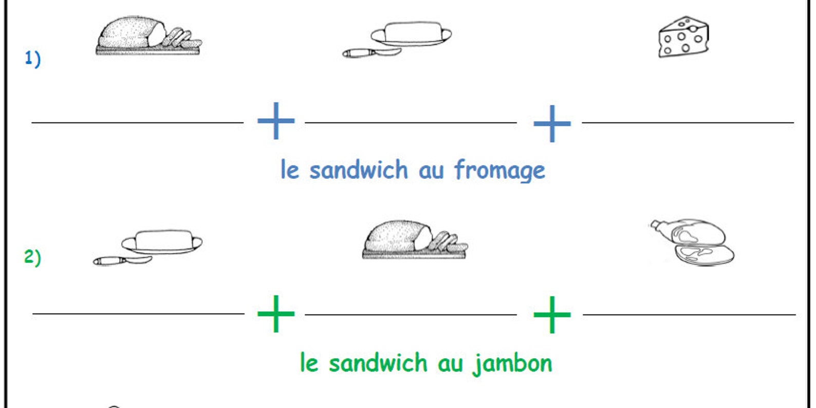 PRINTABLE for LEARNING FRENCH / Food Words Print for Language Student ...