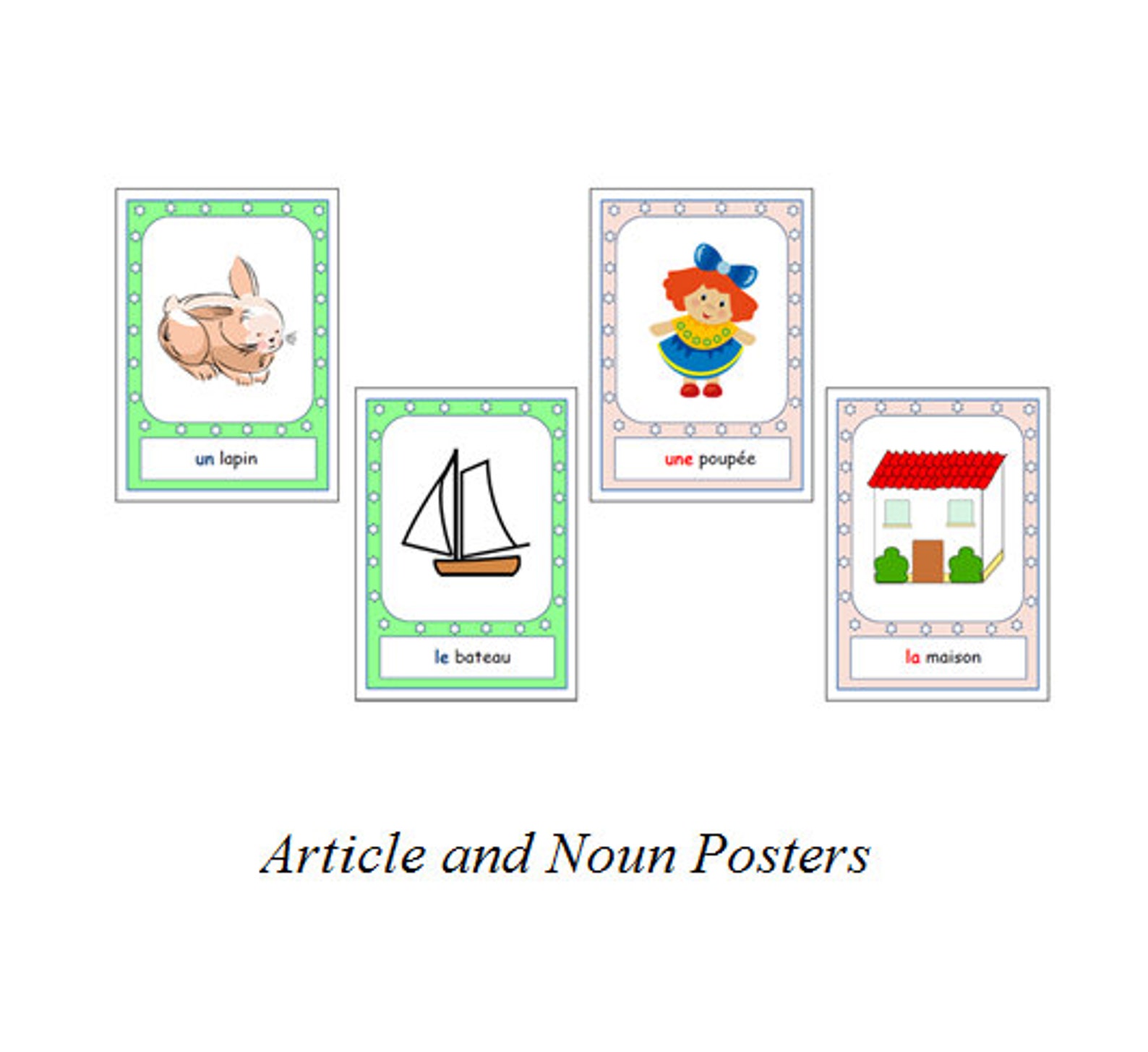 MASCULINE & FEMININE of French Nouns-education-learn French Words ...