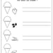 FRENCH PRINTABLE Ice Cream Flavours With Writing Exercise / Children ...