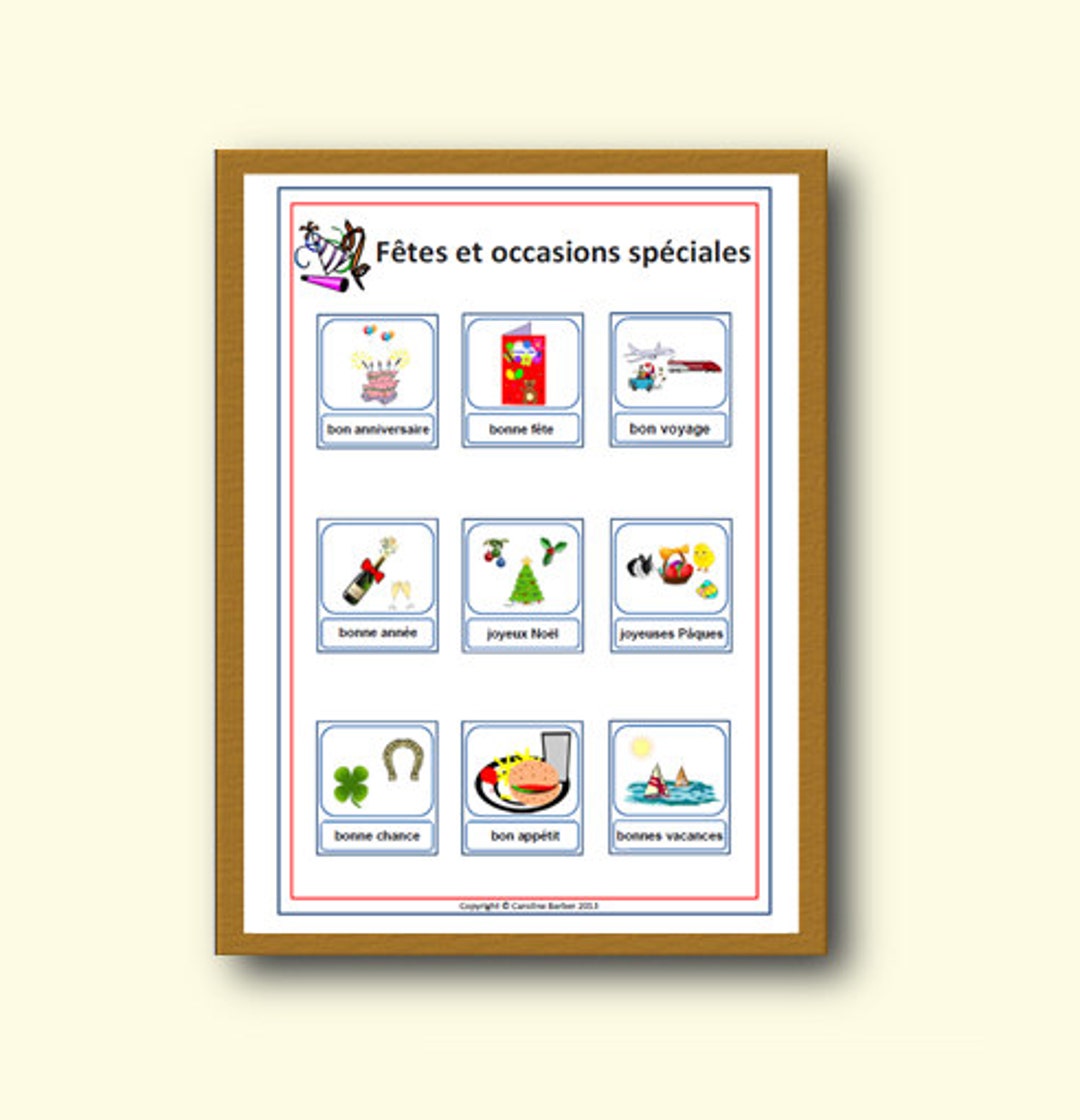 CELEBRATIONS FRENCH School POSTER / Classroom Decoration / Educational ...