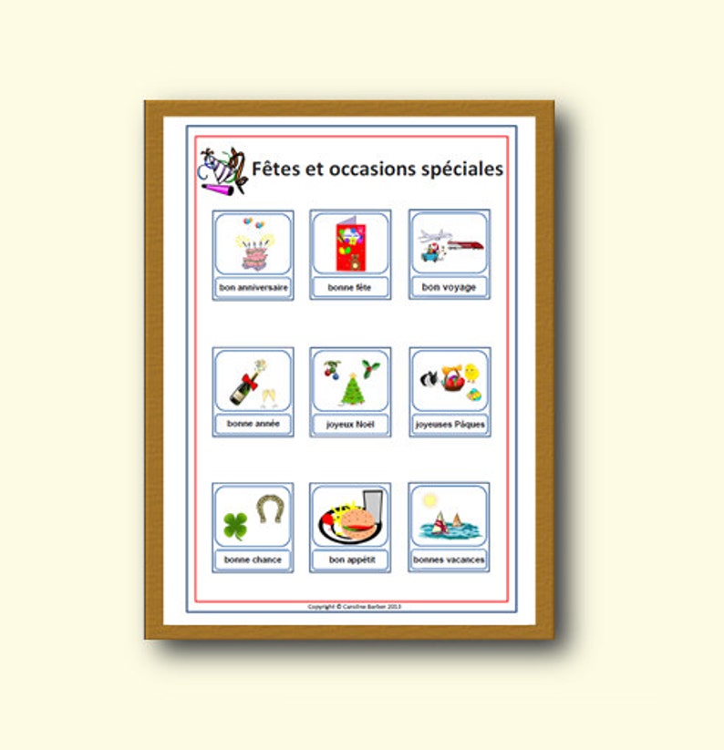 CELEBRATIONS FRENCH School POSTER / Classroom Decoration / Educational ...