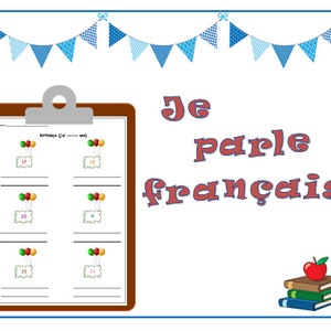 BIRTHDAY TOPIC FRENCH Printable / Learn Your Age With Birthday ...