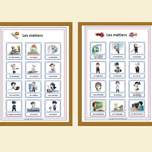 CLASSROOM WALL ART / French Poster Words / Jobs / Tasks / Careers ...