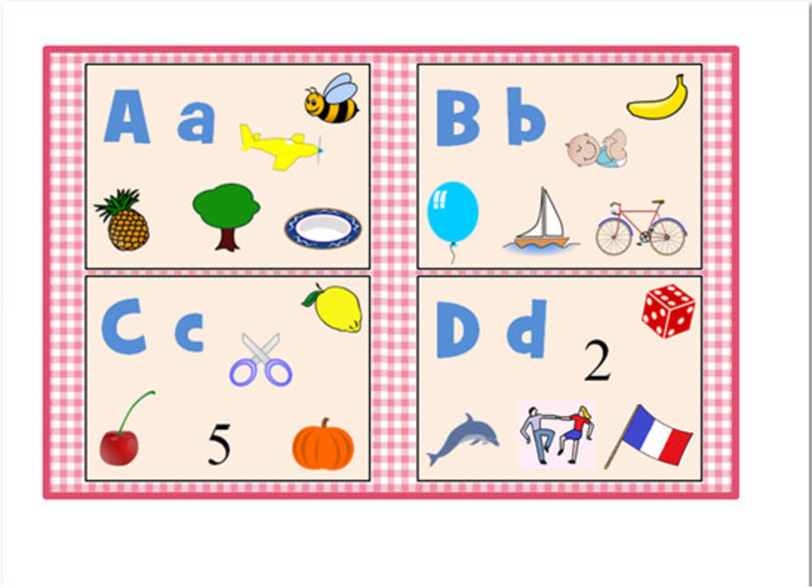 FRENCH Alphabet-set of 26 Alphabet Wall Cards-alphabet Printable Flash ...