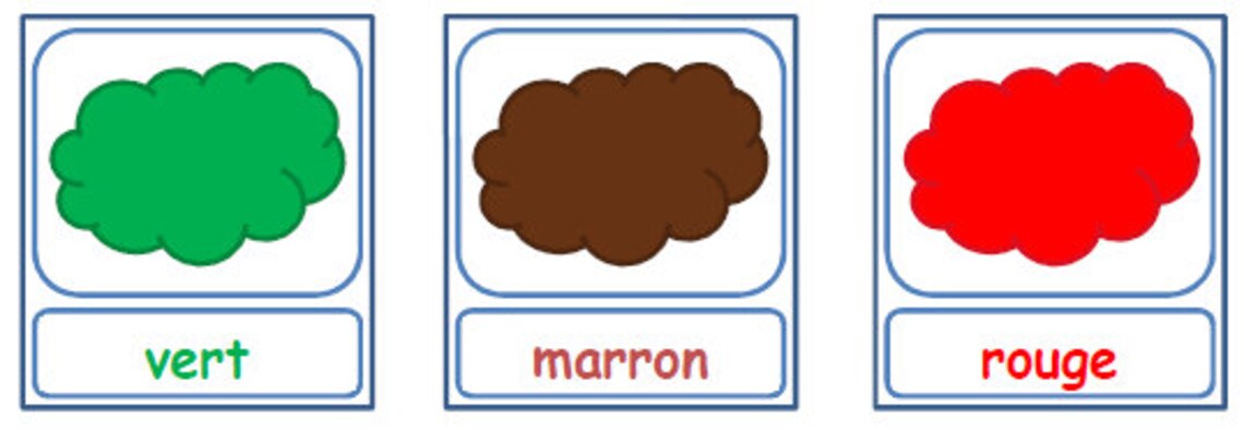 Colour FRENCH SCHOOL POSTER / Learn Basic French With Colour Poster ...