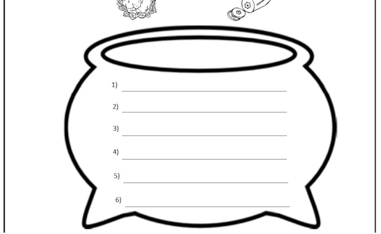 Activity FRENCH WORKSHEET to Learn Names of Vegetables,primary for ...