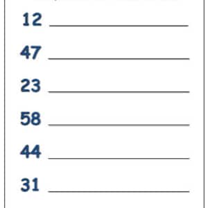 FRENCH NUMBER WORKSHEET Activity,school Printable Resources,ks2,learn ...