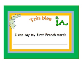 CERTIFICATE of MERIT- Printable FRENCH Language Award - Student Reward ...