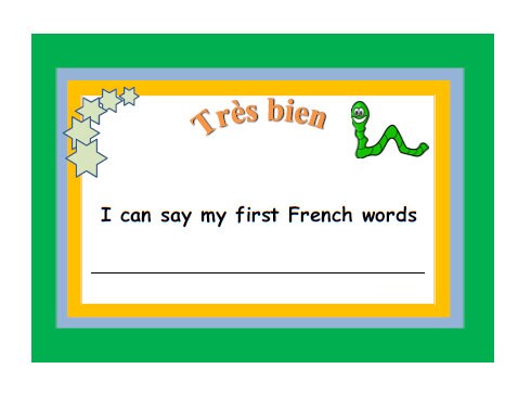 INSTANT DOWNLOAD - Printable FRENCH Language Award - Student Reward ...