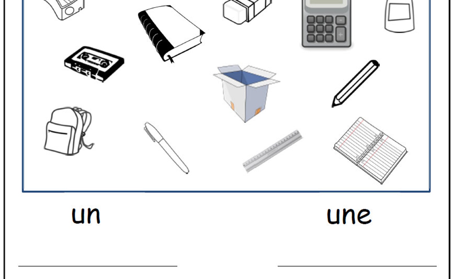FRENCH Writing Language Printable / French Classroom Kids Activity ...