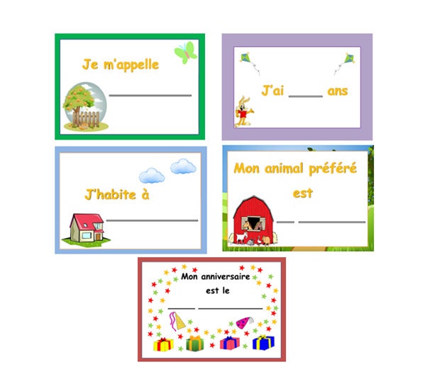 INTRODUCE YOURSELF in French-teaching Resources-role Play-activities ...