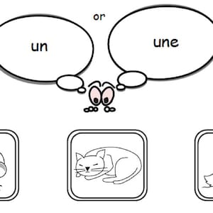 Kids Activity Printable to Practise GENDER of Nouns With FRENCH ...