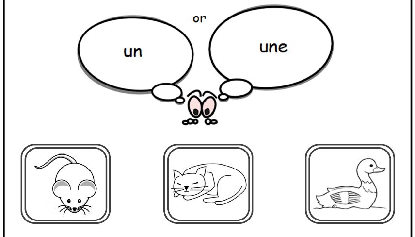 Kids Activity Printable to Practise GENDER of Nouns With FRENCH ...