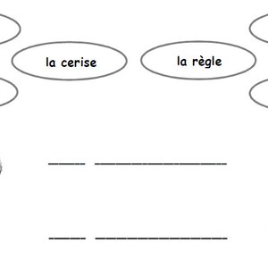 Learn Basic FRENCH VOCABULARY With School WORKSHEET / Matching ...