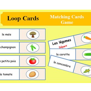 French Learning Cards - Vegetables - Lesson Plans - Kids Activities ...