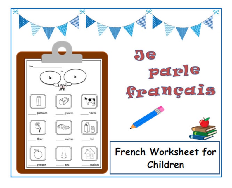 MASCULINE or FEMININE FRENCH Printable Genders Activity Kids / Learning ...