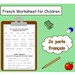 Learn FRENCH NUMBERS With School WORKSHEET / Matching & Sequences ...