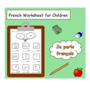 Kids Activity Printable to Practise GENDER of Nouns With FRENCH ...