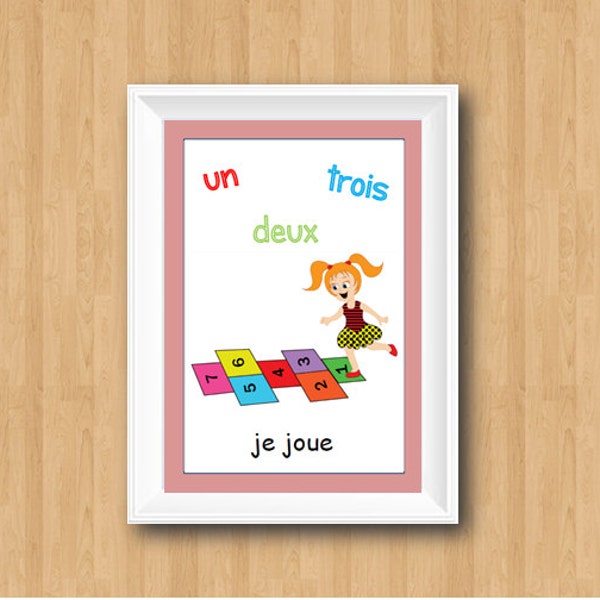 French Children Poster - Etsy