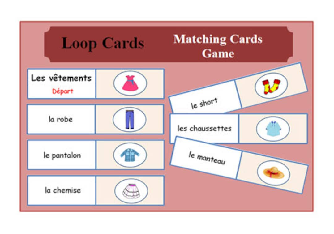 French Cards,flashcards French,learn French,french Lessons,printable ...