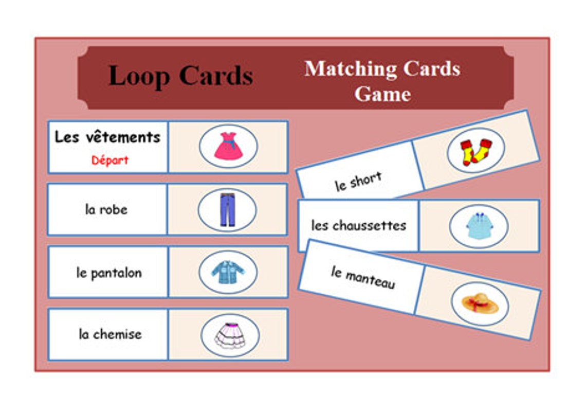 French Cards,flashcards French,learn French,french Lessons,printable ...