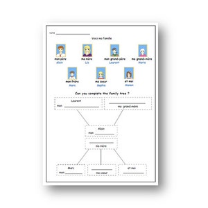 FRENCH TEACHER School Worksheet / French Printable School Supplies ...