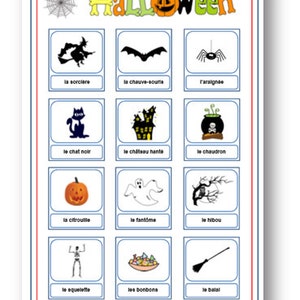 HALLOWEEN FRENCH School POSTER / Halloween French Classroom - Etsy UK