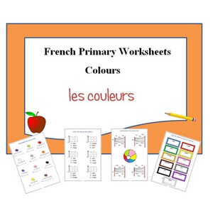 Learning French Colours With Teacher Worksheets / French for Kids ...