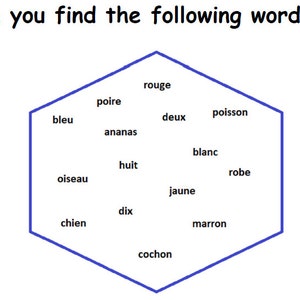 FRENCH LANGUAGE WORKSHEET / Printable French Words / Teaching Resources ...