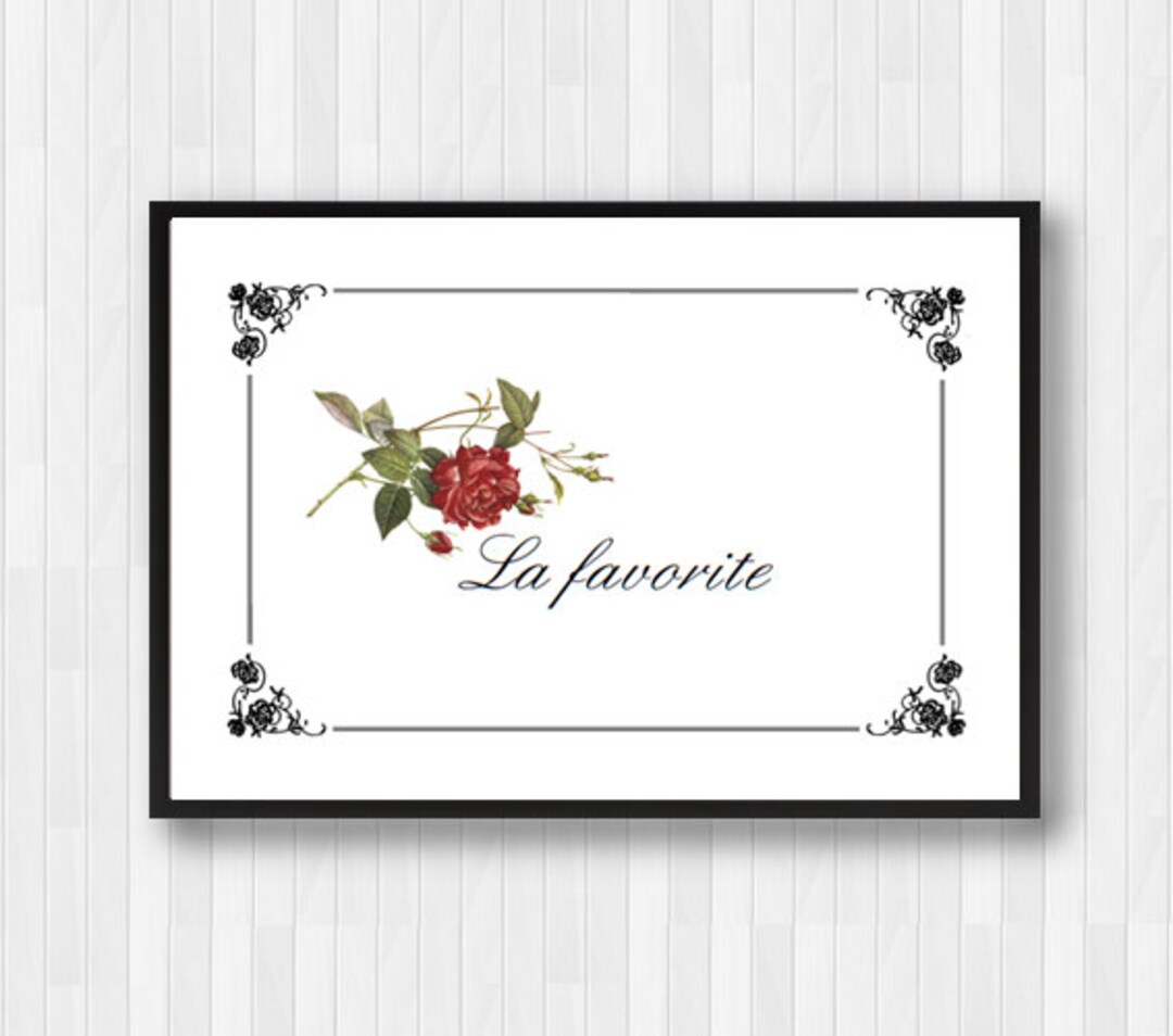 La Favorite Print,paris Quote,paris Print,paris Wall Decor,france Paris ...