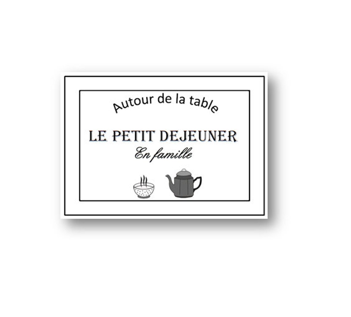Le Petit Dejeuner,french Breakfast Quote,breakfast Print,breakfast Wall ...
