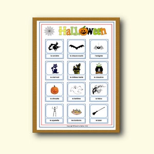 French Words Poster Halloween - Etsy