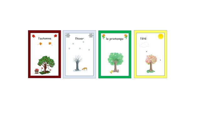 The 4 Seasons FRENCH SCHOOL POSTERS / French Teacher Resources / French ...