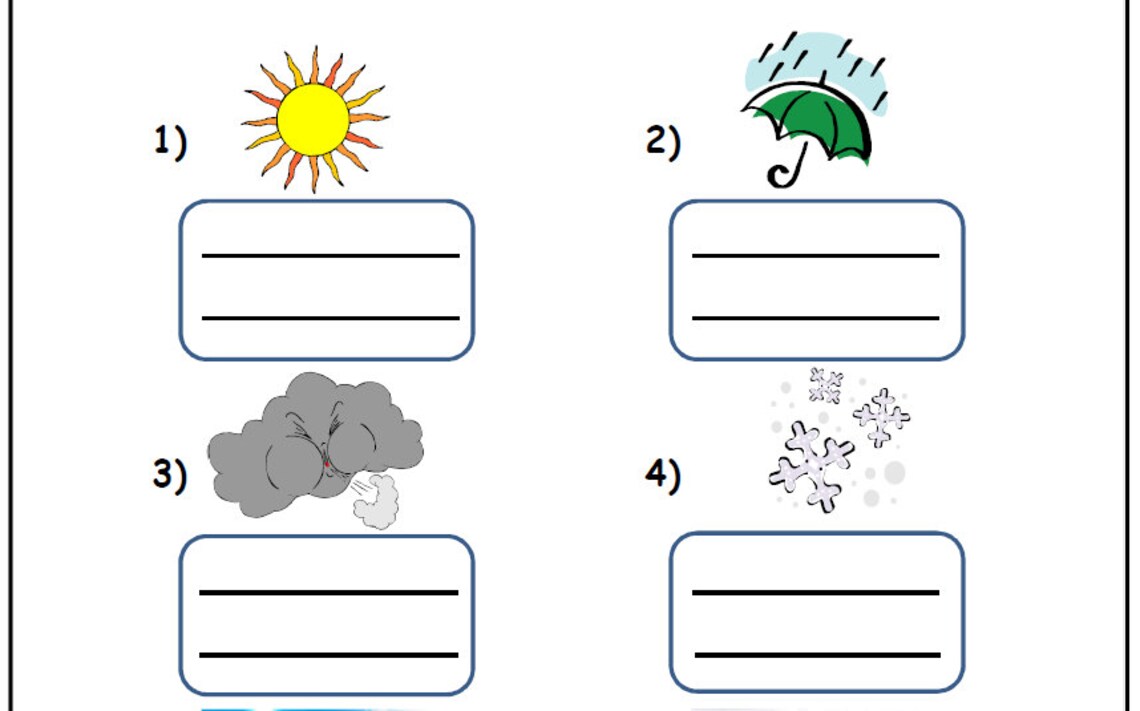 LANGUAGE RESOURCES Weather Vocabulary FRENCH Learning / French ...