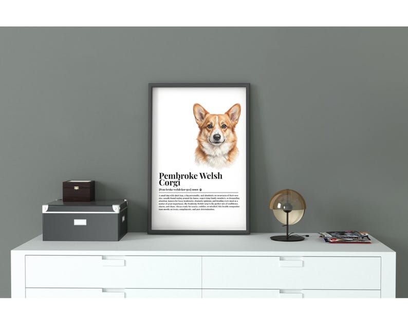 Pembroke Welsh Corgi Funny Dog Poster - Etsy