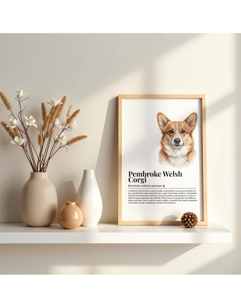 Pembroke Welsh Corgi Funny Dog Poster - Etsy