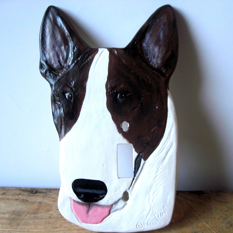 Vintage Bull Terrier Plates - Etsy