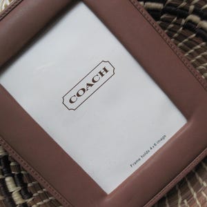 Vintage Coach Brown Leather Picture Frame 4 by 6 - Etsy