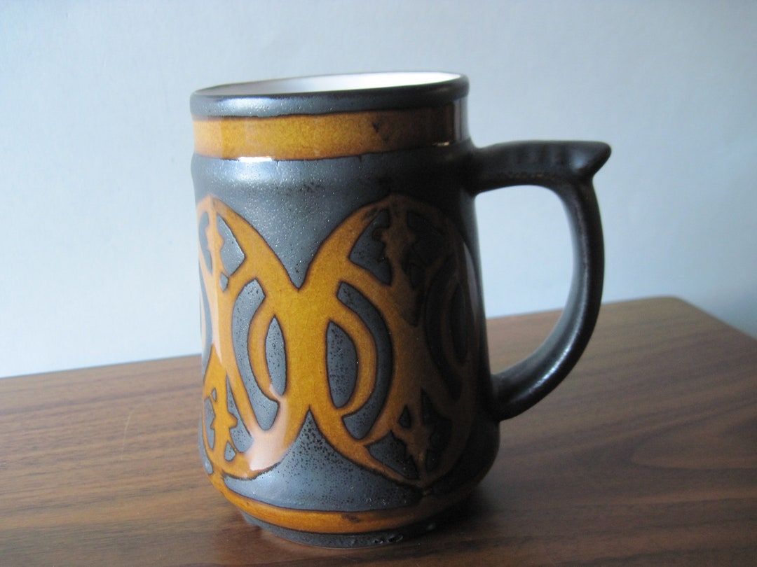 Vintage Large Ceramic Mug Tankard 1970s - Etsy