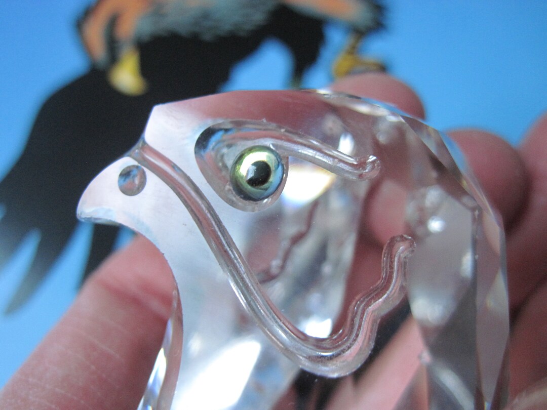 Vintage Swarovksi Crystal Eagle Falcon Hawk Head - Etsy