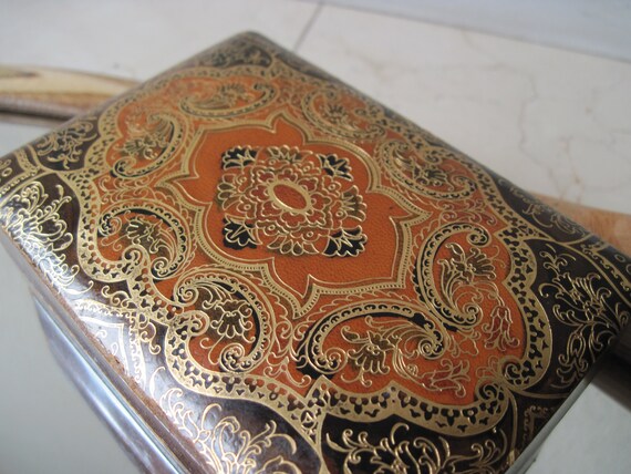 Vintage Florentine Embossed Leather Box Made in Italy - Gem