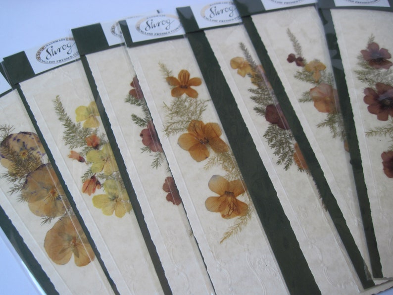 Vintage Shrog Dried Flower Earl Bookmarks England - Etsy