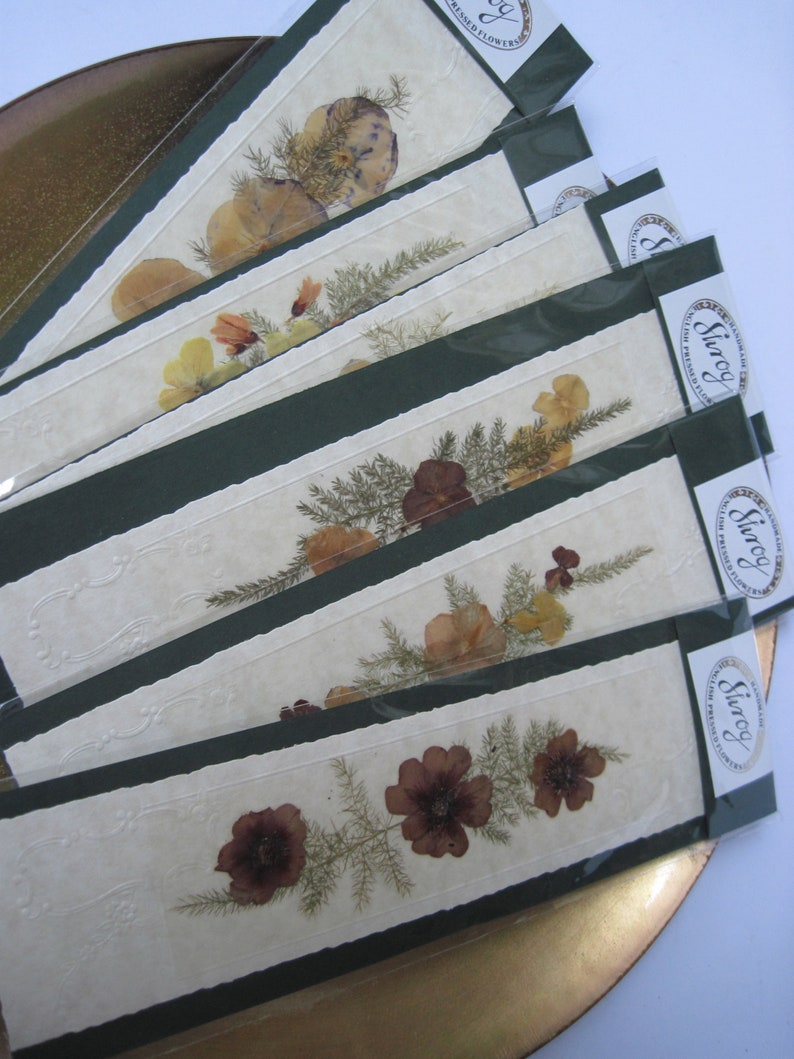 Vintage Shrog Dried Flower Earl Bookmarks England - Etsy
