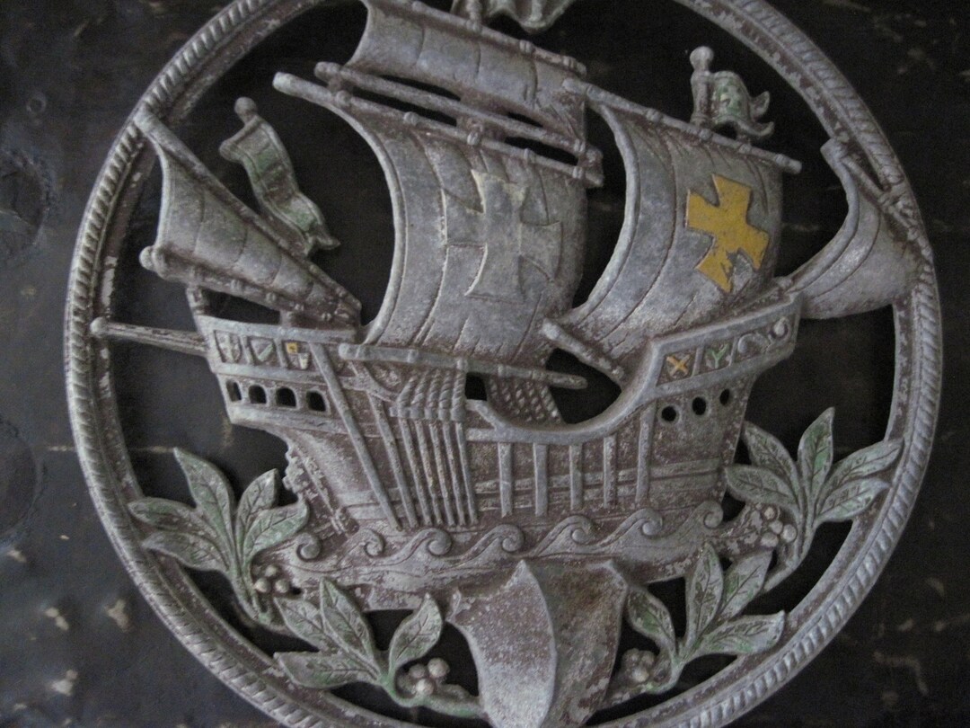 Vintage the Enchanter Iron Galleon Ship Speaker Face Part - Etsy