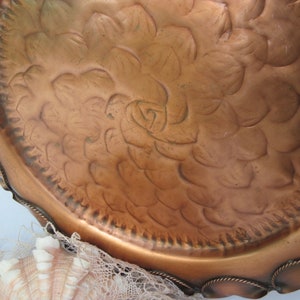 Vintage Gregorian Round Copper Wall Hanging or Tray - Etsy