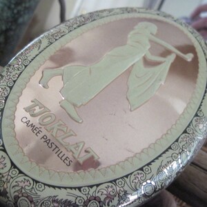 Vintage Oval Tjoklat Camee Pastilles Tin Container - Etsy