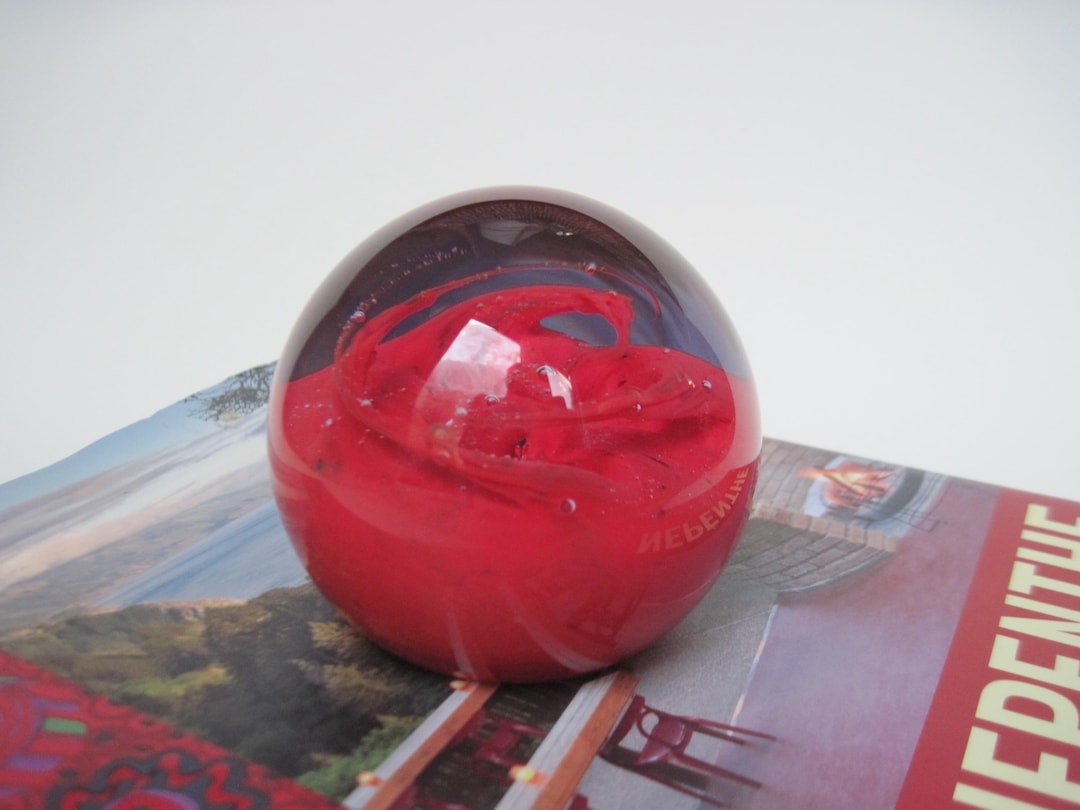Vintage Caithness Inferno Glass Paperweight Scotland - Etsy