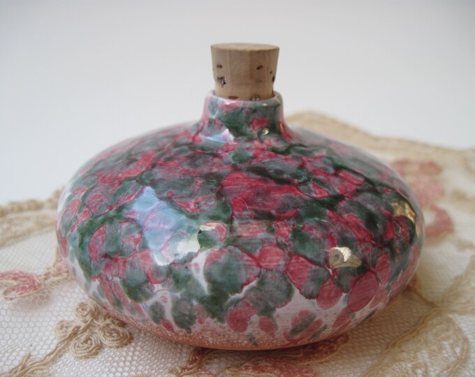Vintage Pottery Perfume Jar Made in France - Etsy
